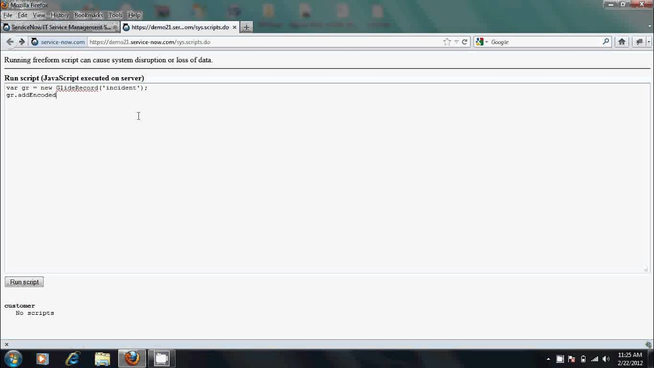 Service-Now Glide Record Encoded Query.flv - YouTube