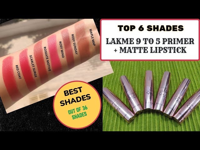 Lakme 9 To 5 Lipstick Shades With Number