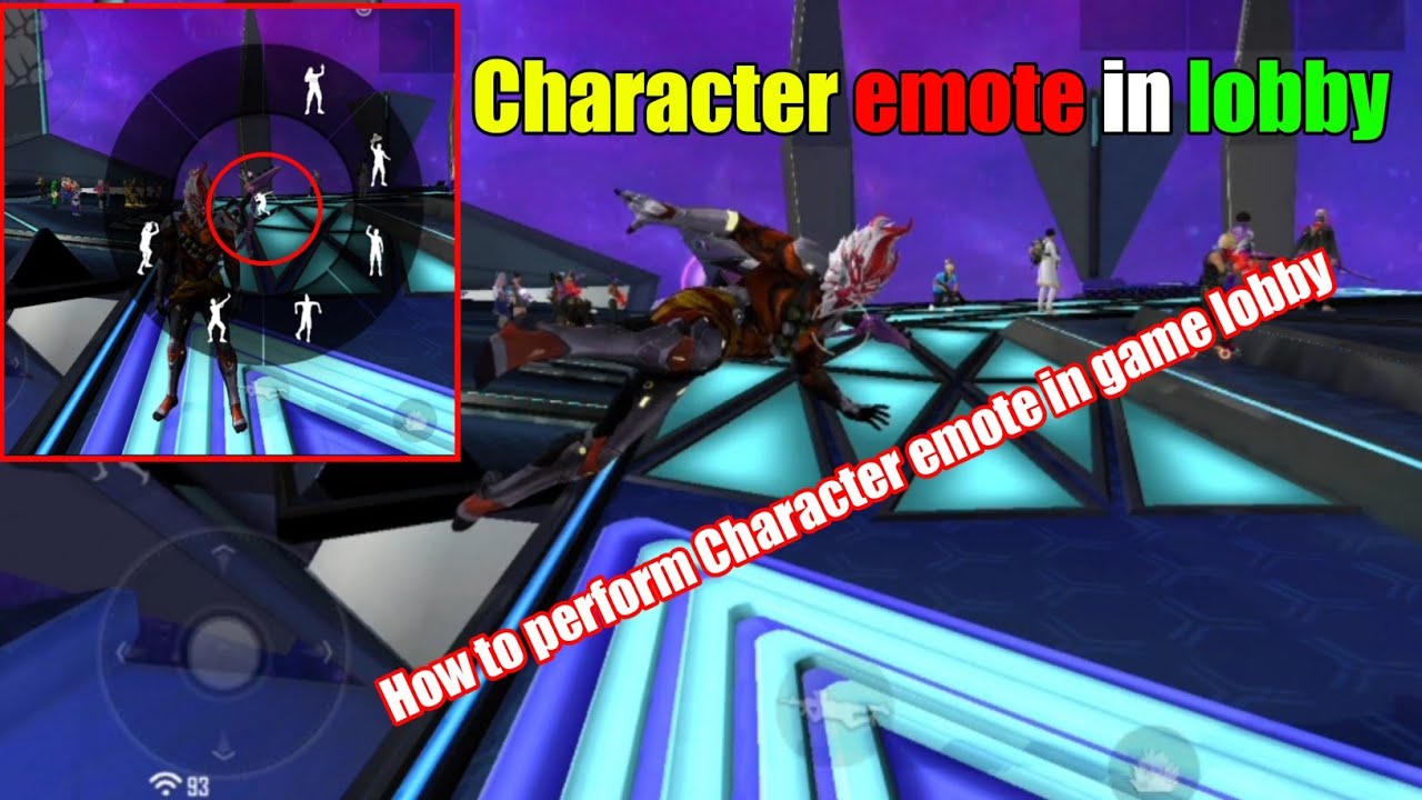 How to perform Character emote in lobby|Exclusive character emote in ...