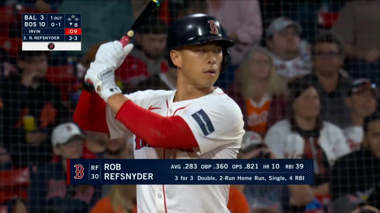 Rob Refsnyder has the best game of his career going 4-4 with 2 Home ...
