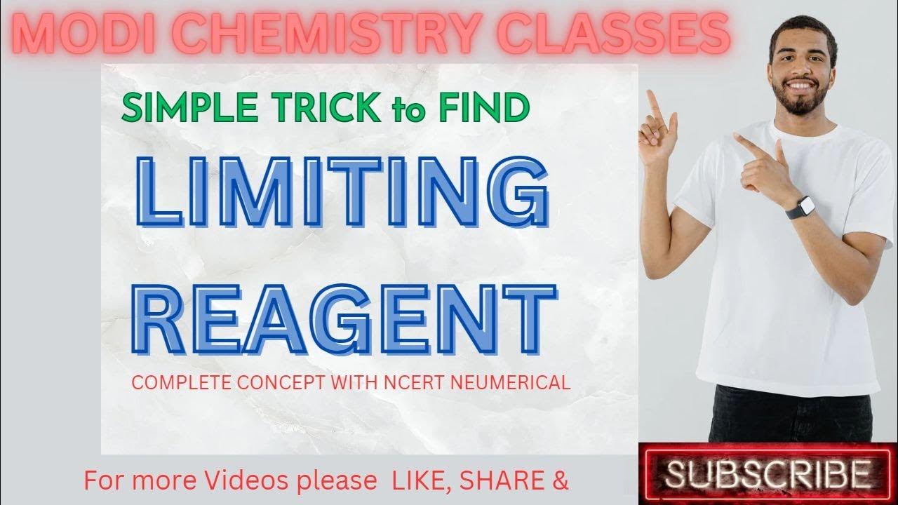 TRICK TO FIND LIMITING REAGENT | SOME BASIC CONCEPT OF CHEMISTRY | CLASS 11 | CHAPTER 1 MOLE ...
