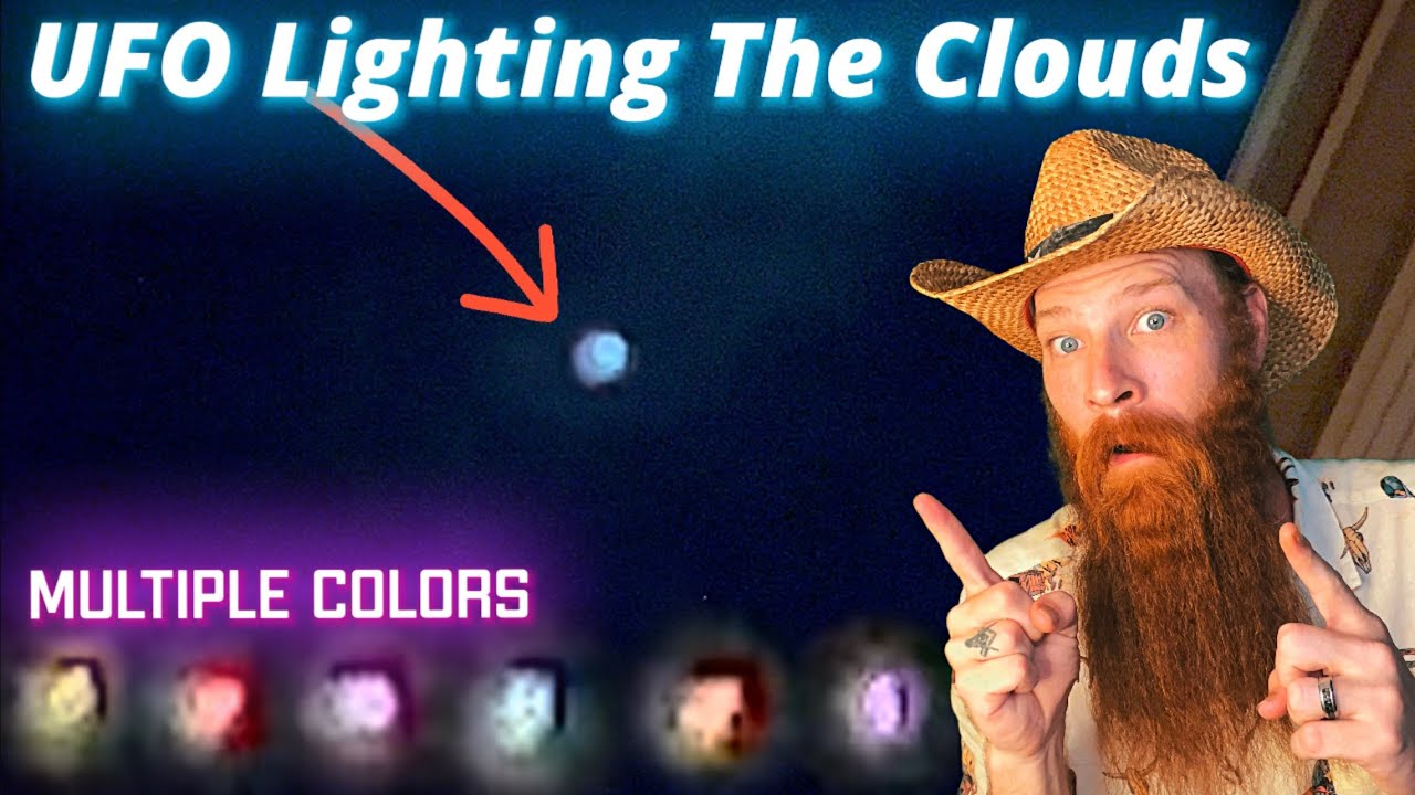 UFO Caught On Video Lighting Up The Clouds & Changing Colors: ALIENS ...