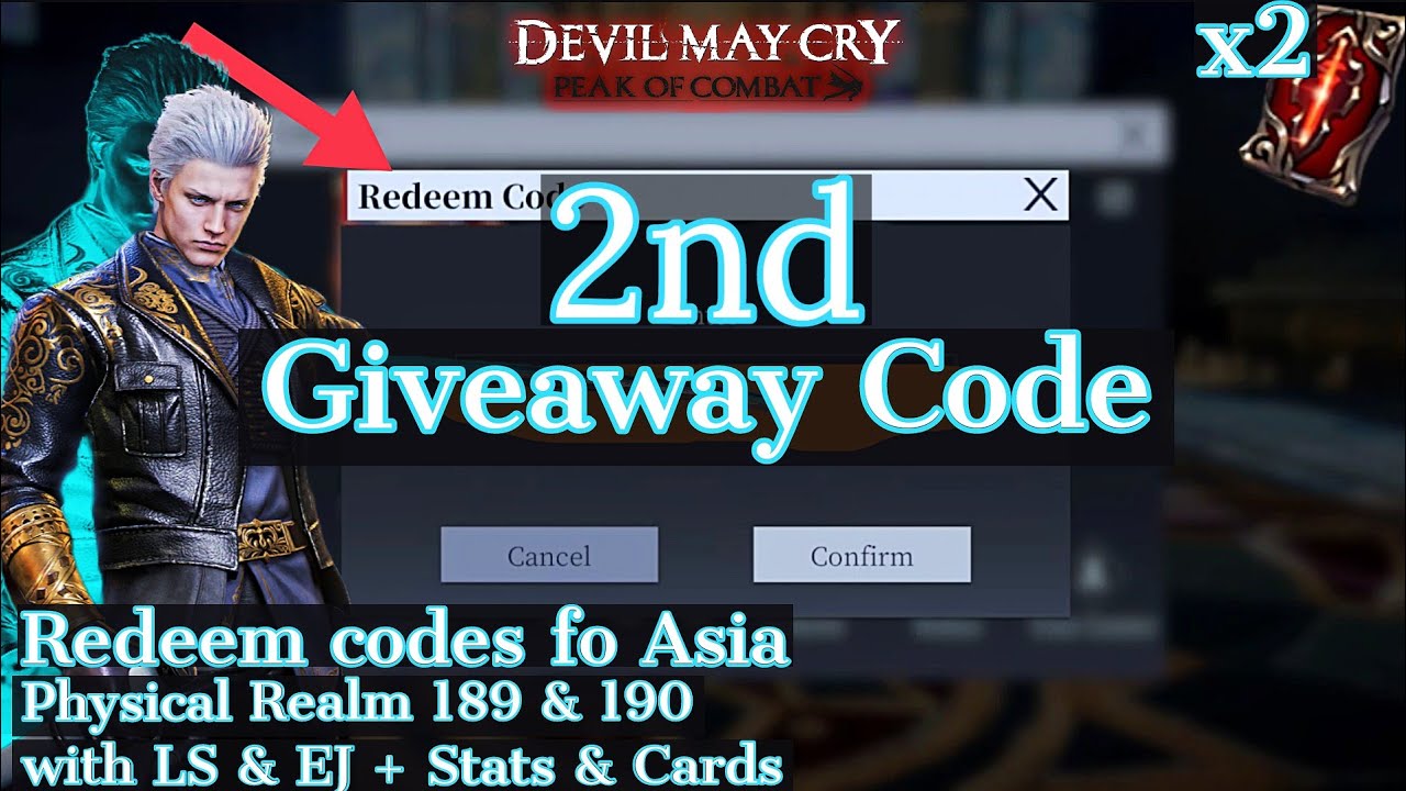 Devil May Cry Peak of Combat DMC POC | 2nd Giveaway Code | Redeem code ...