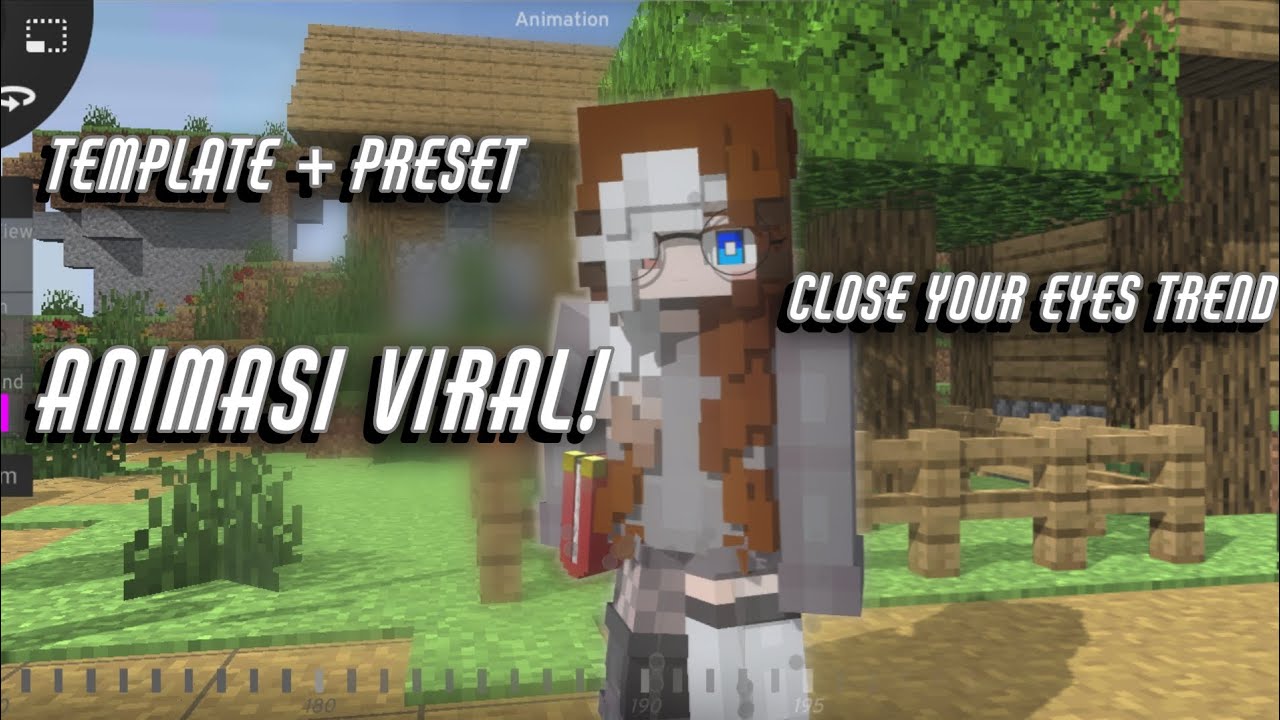 Share template animasi "Close Your Eyes" trend! - YouTube