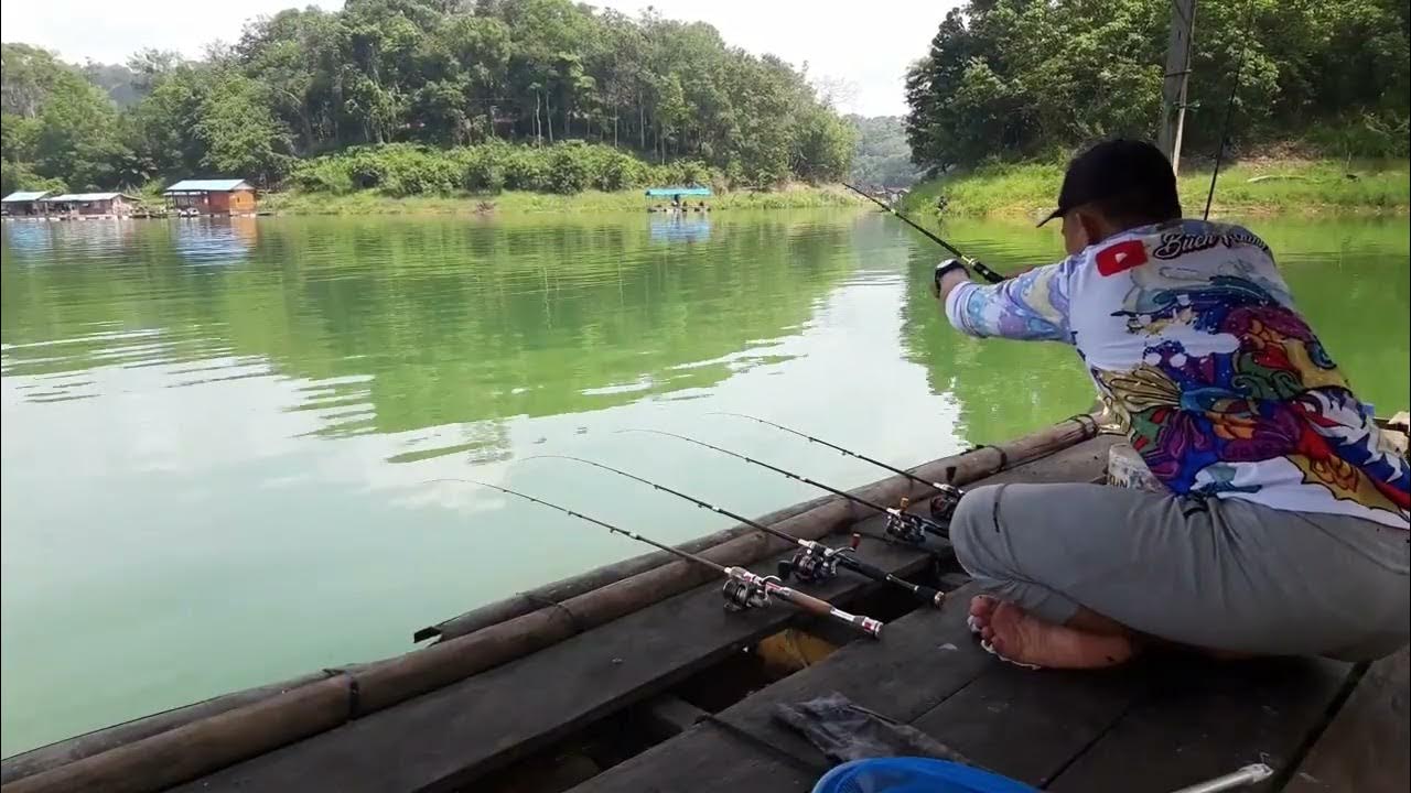 Mancing ikan nila liar di waduk riam kanan - YouTube
