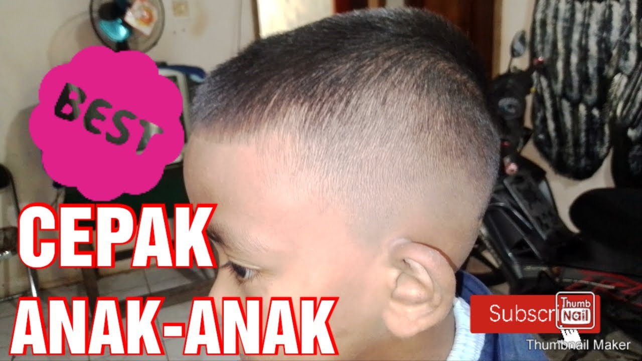 cara mudah cukur rambut cepak anak-anak || CEPAK FADE - YouTube