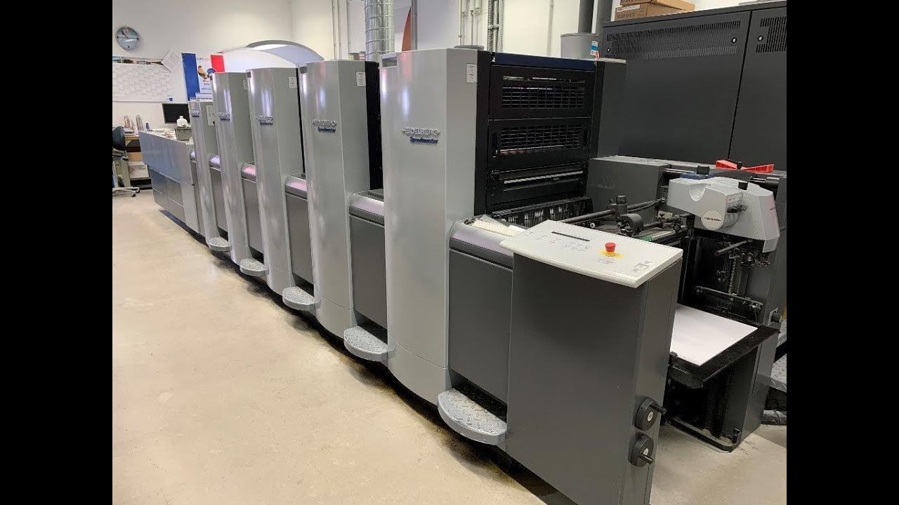 4-colour Heidelberg Speedmaster 52-4-H+LX - YouTube