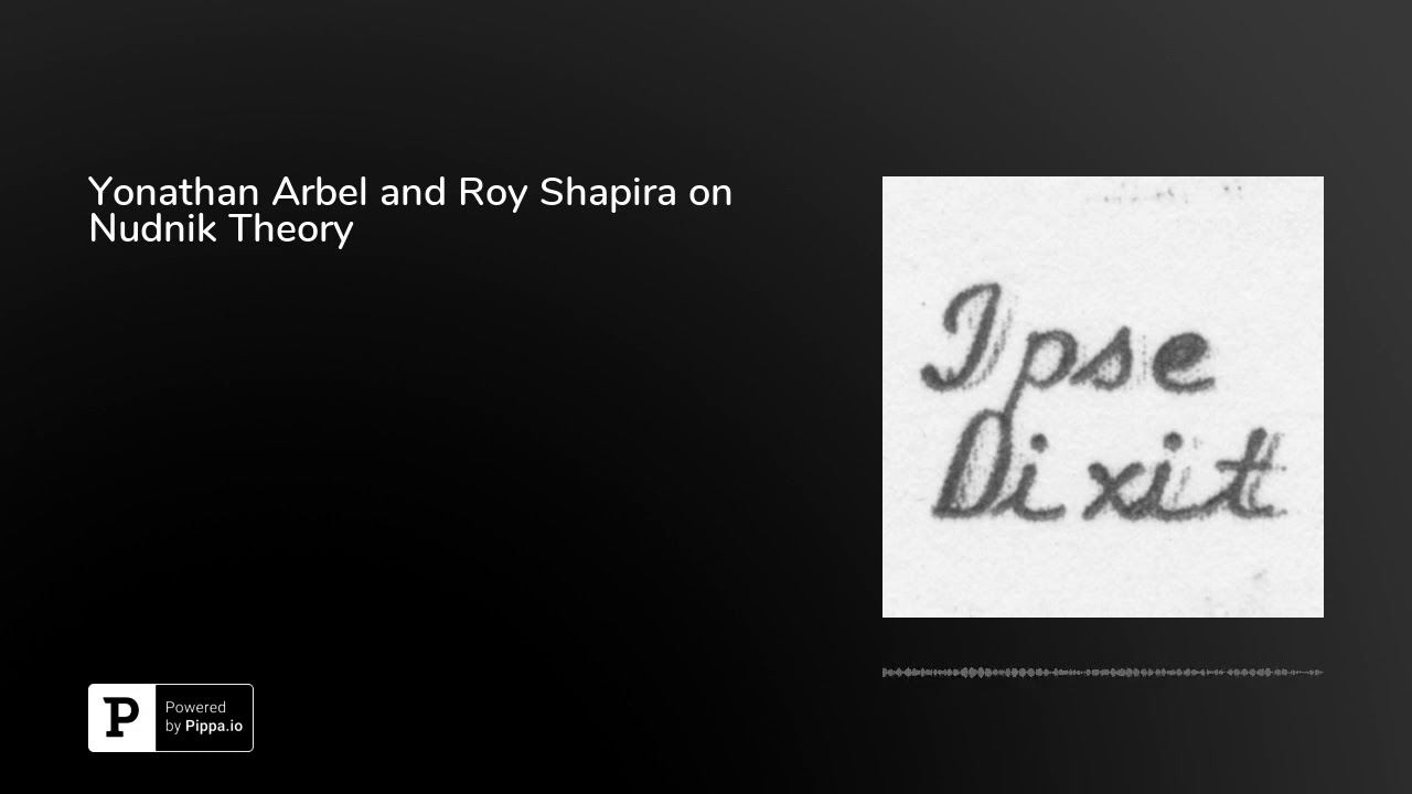 Yonathan Arbel and Roy Shapira on Nudnik Theory - YouTube