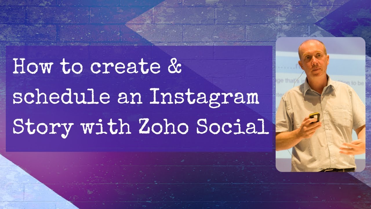 How to Create & Schedule an Instagram Story Using Zoho Social - YouTube