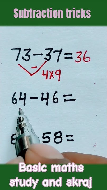 Shortcut rule of subtraction🤣😆🥰😍💯🧠 #maths #multiplication #subtraction #mathstricks #foryou ...