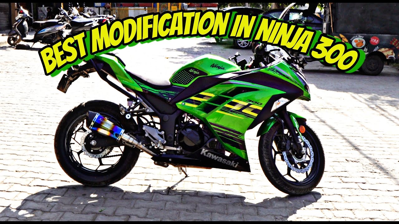 Kawasaki ninja 300 2025|| Modification || Akrapovic Exhaust, Radiator ...