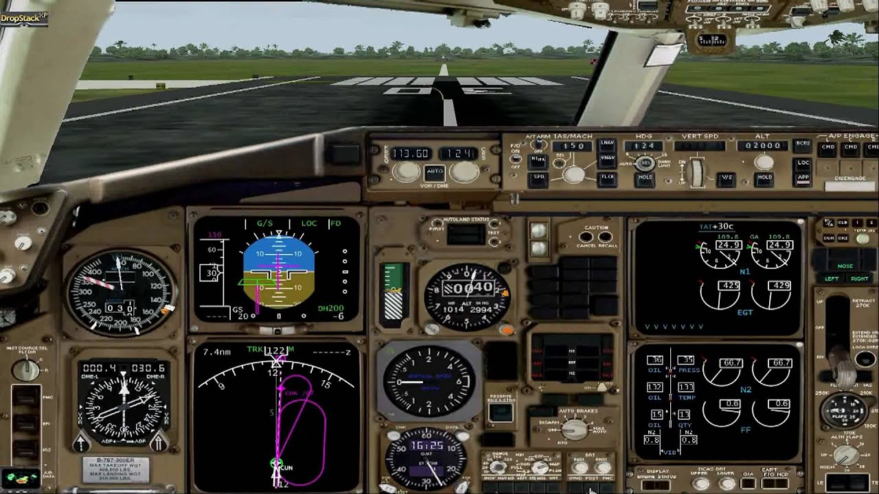 APPROACH AND LANDING RWY 12 CANCUN (MMUN)., PART 2. - YouTube