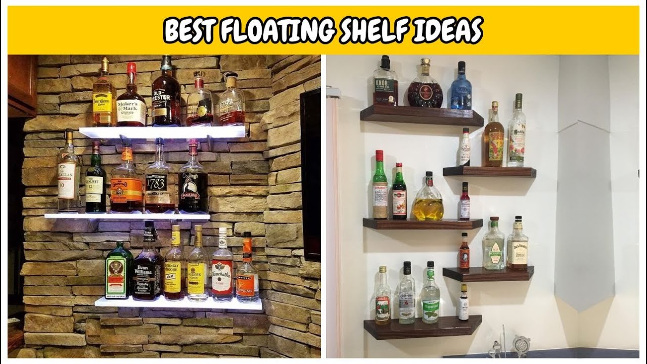 Best Collection! 34 Bar Floating Shelf Ideas - YouTube