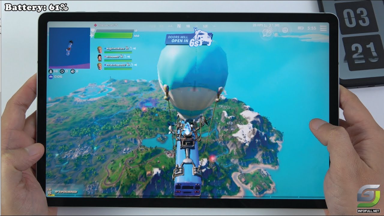 Samsung Galaxy Tab S7 FE Fortnite Gameplay | Snapdragon 750G - YouTube