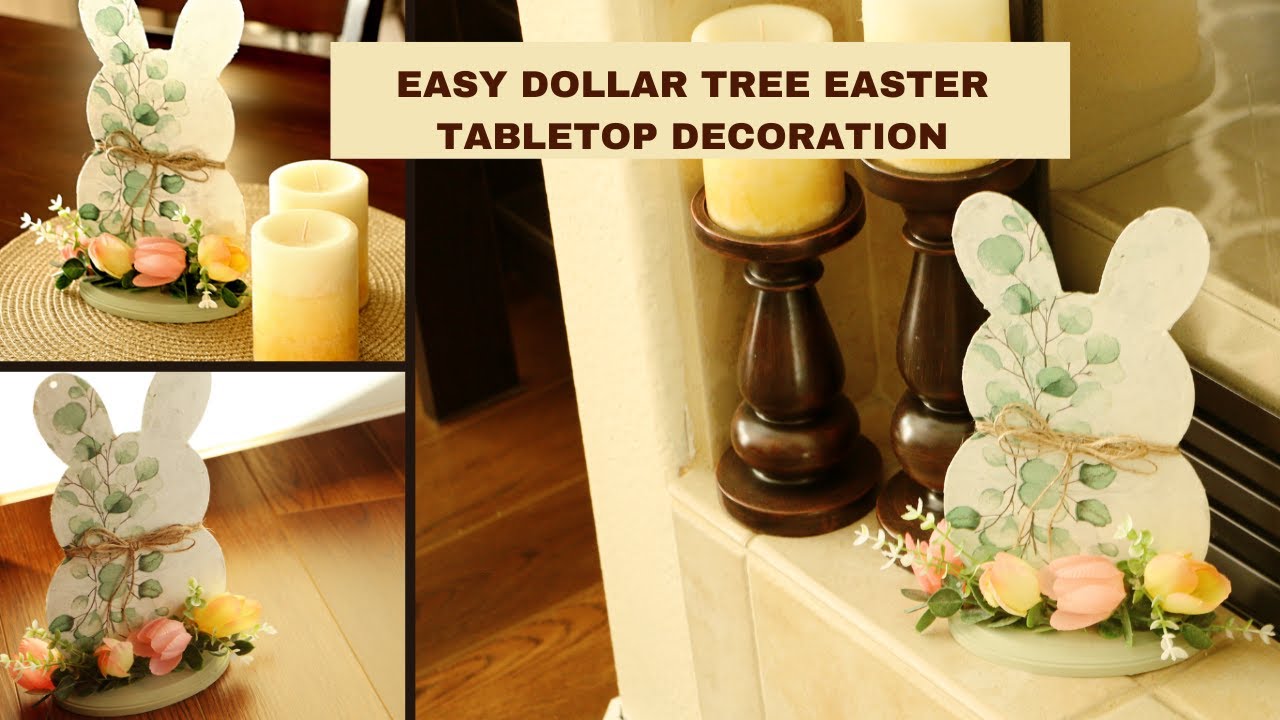 DIY Dollar Tree Easter Tabletop Decoration: Simple and Budget-Friendly ...