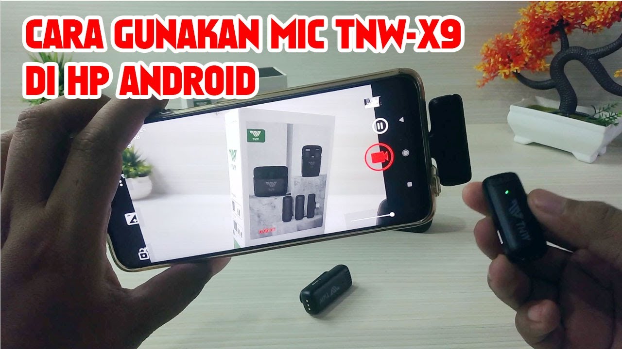 Cara Menggunakan Mic TNW X9 di HP Android - YouTube