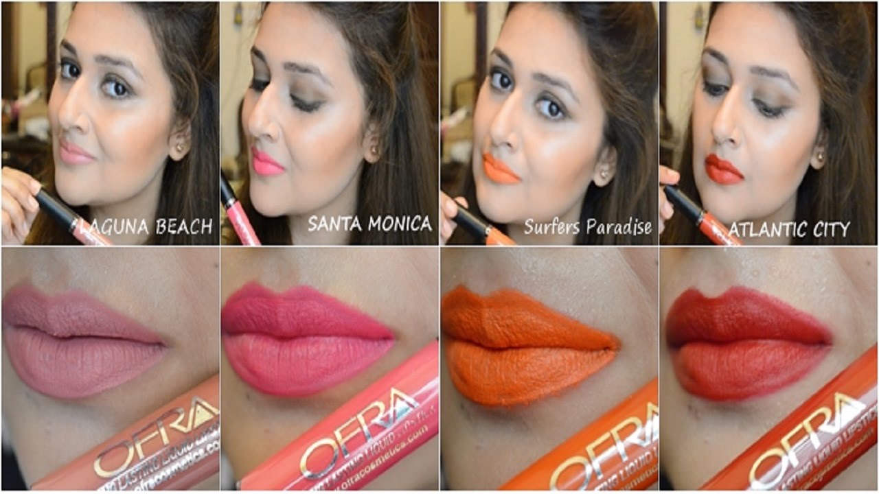 Ofra Long Lasting Liquid Lipsticks | Swatches + Review - YouTube