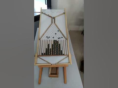 Quincunx model(Galton board) - YouTube
