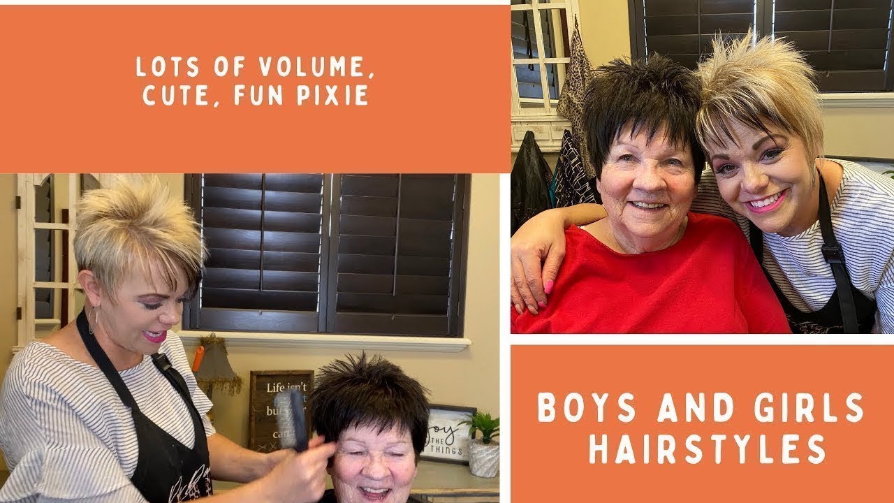 Short Pixie Haircut For Older Women - How to get Lift By Radona - YouTube