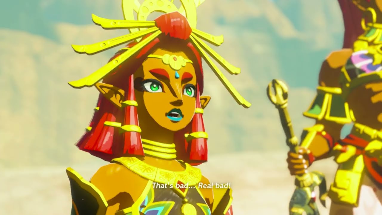 The Legend of Zelda: Tears of the Kingdom - Riju, Link, Buliara, and ...