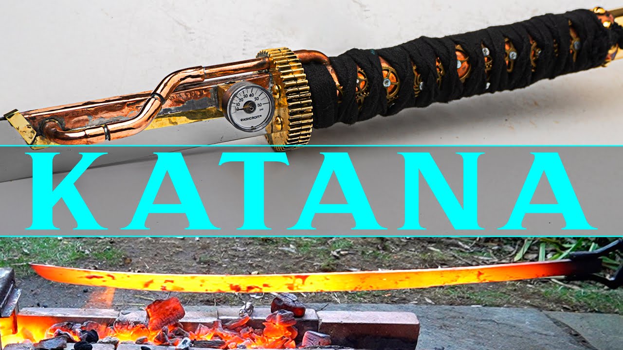 Forging a STEAMPUNK KATANA! - YouTube