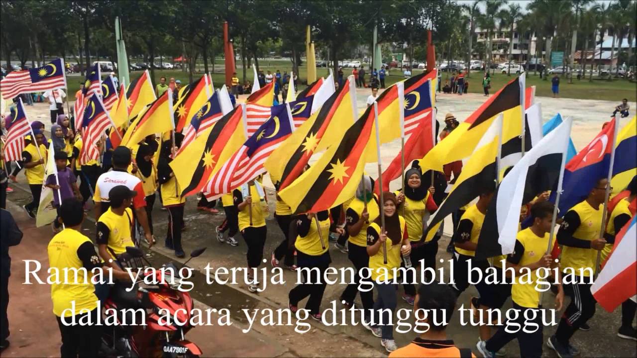 Sorotan Larian Baton Kota Samarahan 17 04 2016 - YouTube
