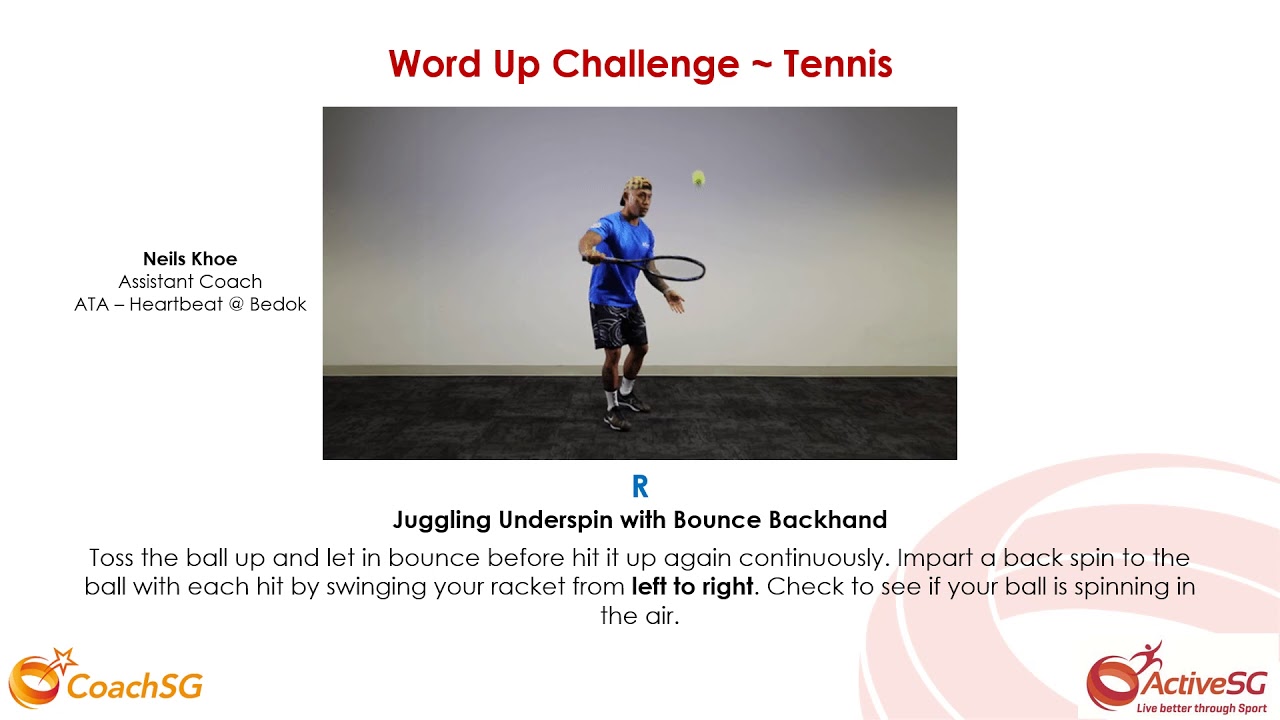 R - Juggling Underspin with Bounce Backhand - YouTube