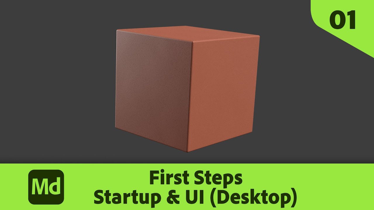 First Steps with Substance 3D Modeler - 01 Startup & UI (Desktop Mode ...