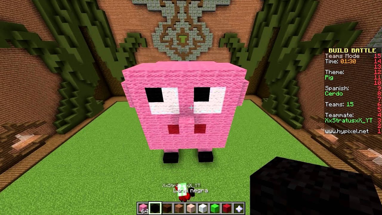 UN CERDITO ROSA!! | BUILD BATTLE Minecraft - Rubenillo - YouTube