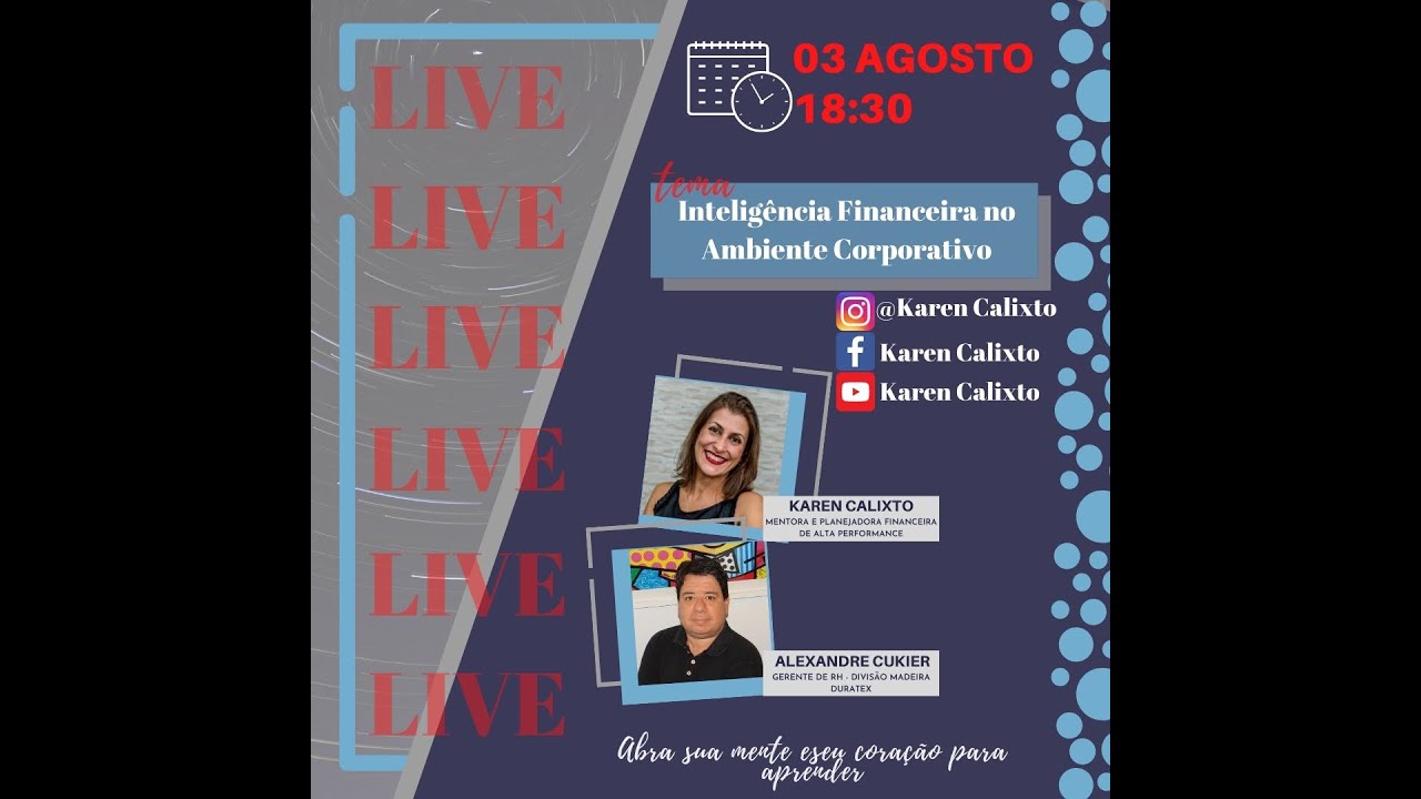 Inteligência Financeira no Ambiente Corporativo - Live Karen Calixto e ...