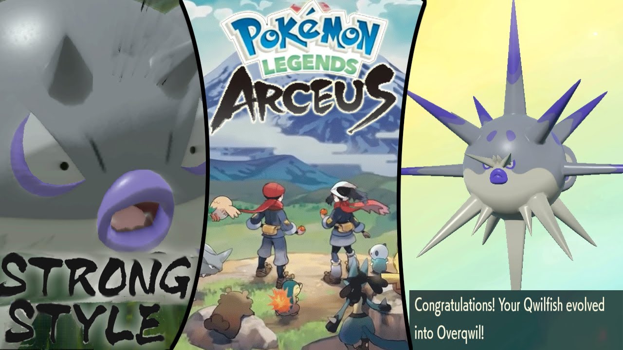 how to Evolve shiny Qwilfish into a Shiny Overqwil on Pokemon Legends ...