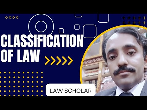 Classification of law/ what are the classifications of law? what are ...