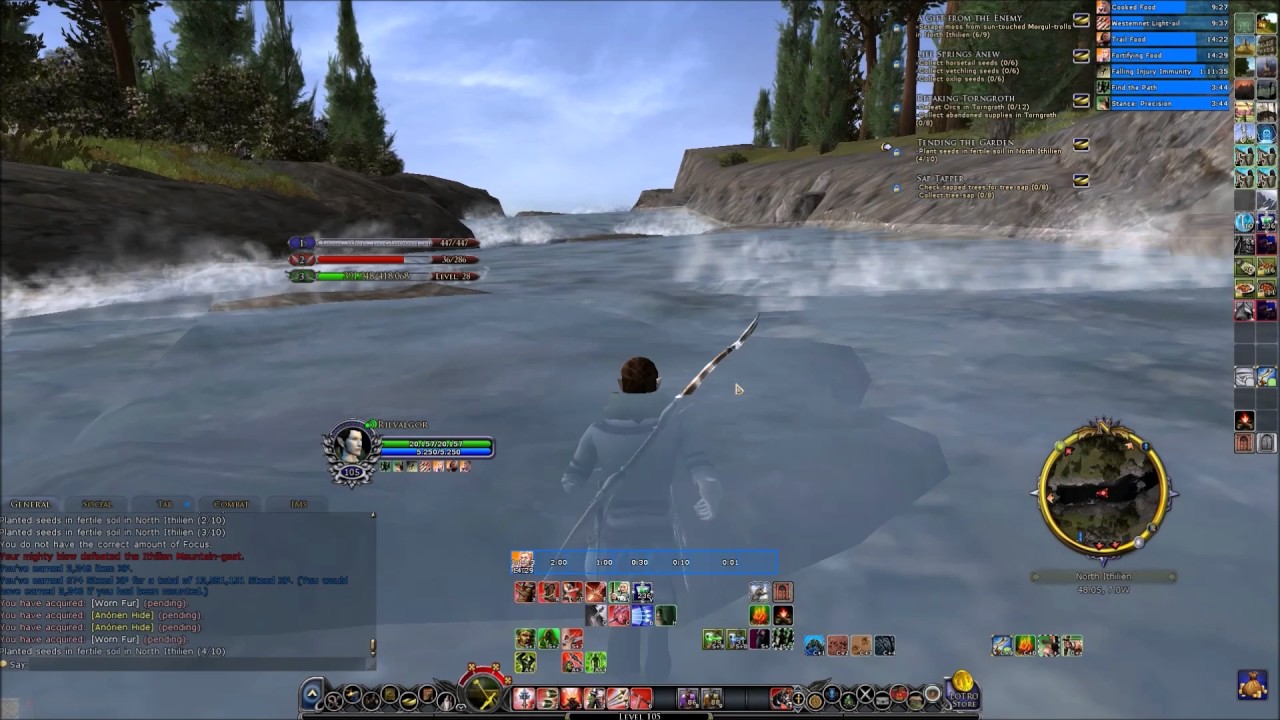 Lotro North Ithilien Under Water - YouTube