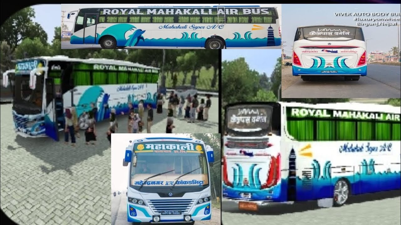 new nepali bus skin mahakali bus simulator indonesia v 4.0.4 - YouTube