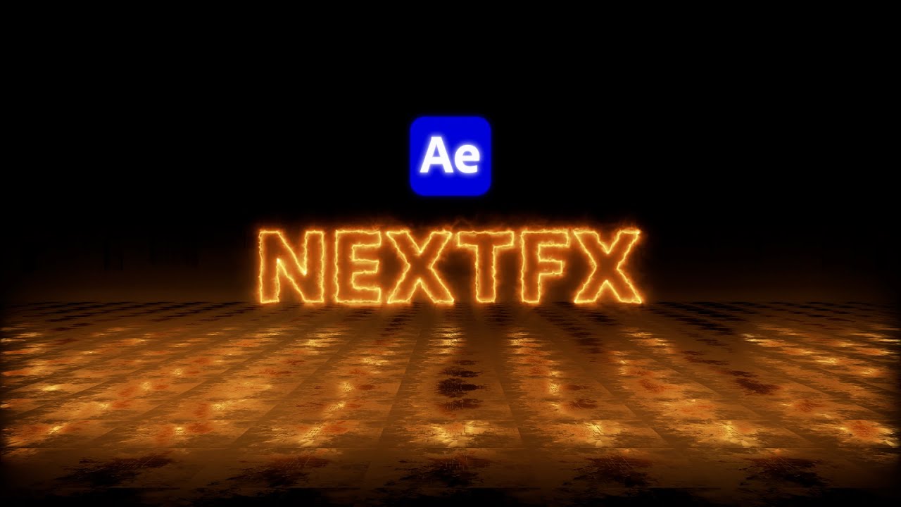 Create Cinematic Fire Text Animation in AFTER EFFECTS within 10 Minutes ...