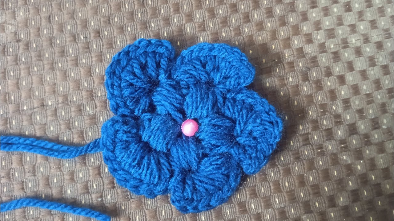 paso paso flower motif tutorial - YouTube