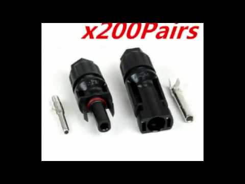 TUV IP67 MC4 Solar cell pv connector - YouTube