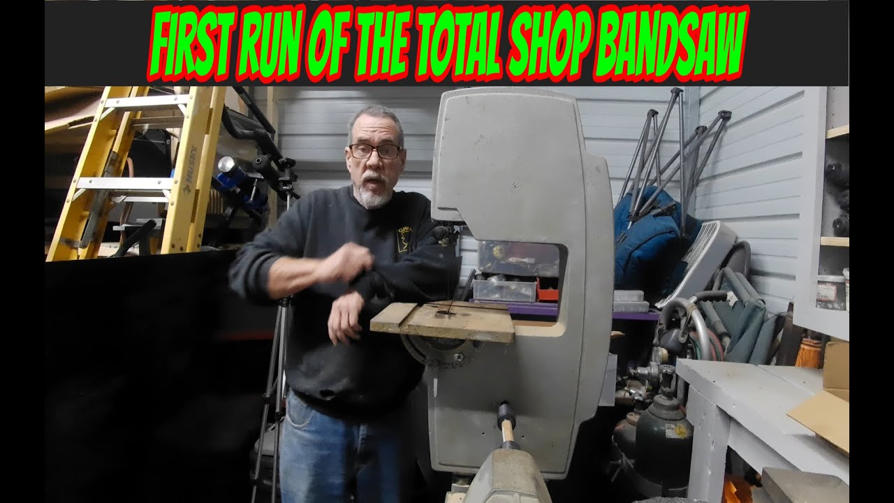 First run of the Total Shop Bandsaw and more!! Treadmill Motor upgrade ...