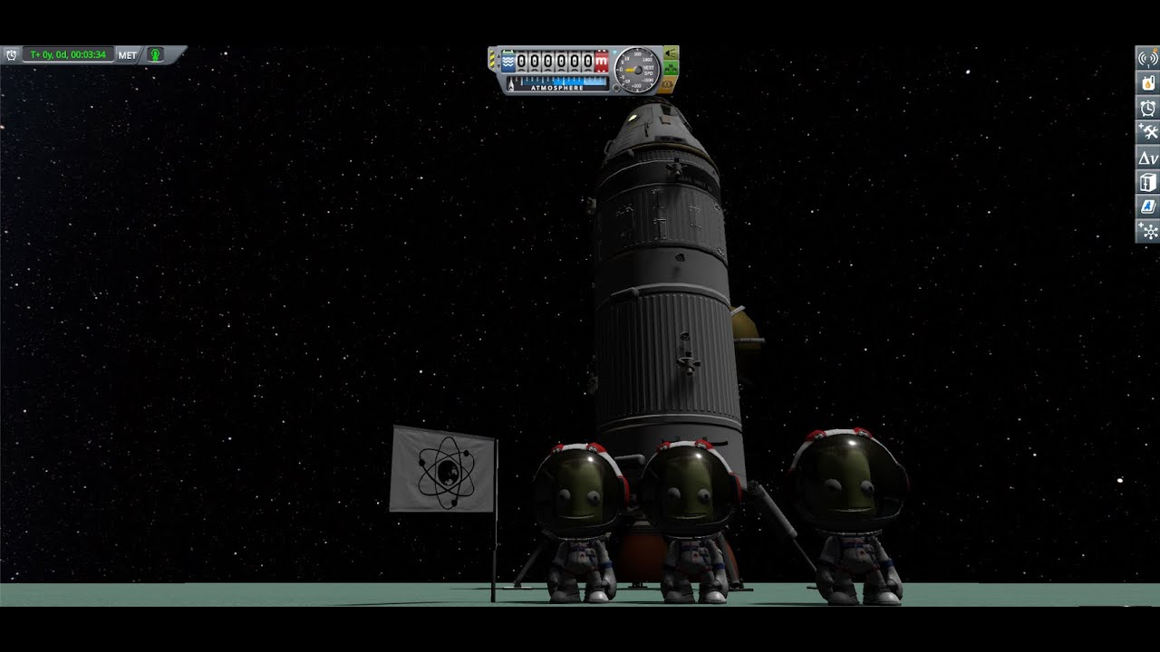 KSP：Minmus landing 「Space Exploration S2 E4」 - YouTube