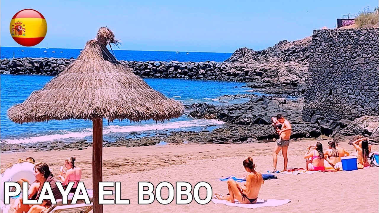 🇪🇸El BOBO BEACH walk 🏖 TENERIFE island 2024 🏝 SPAIN LIVE 4K - YouTube