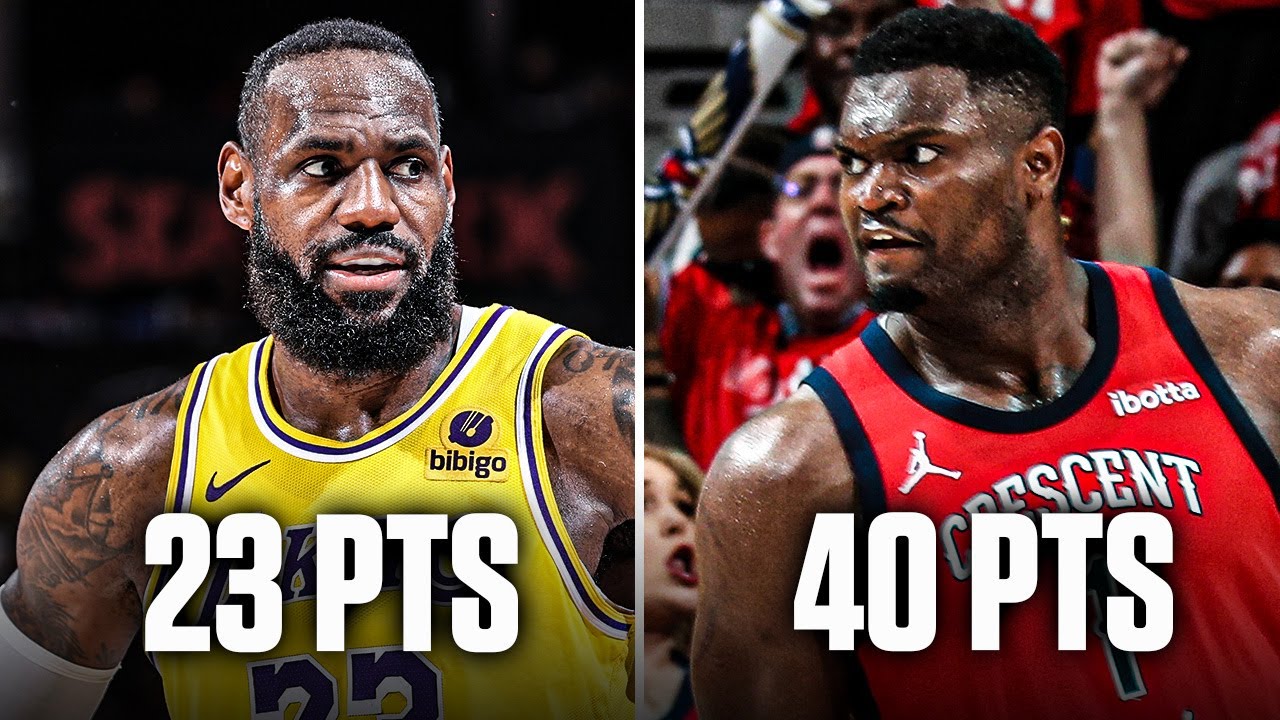 LeBron James vs. Zion Williamson: Former No. 1 picks BATTLE for a ...