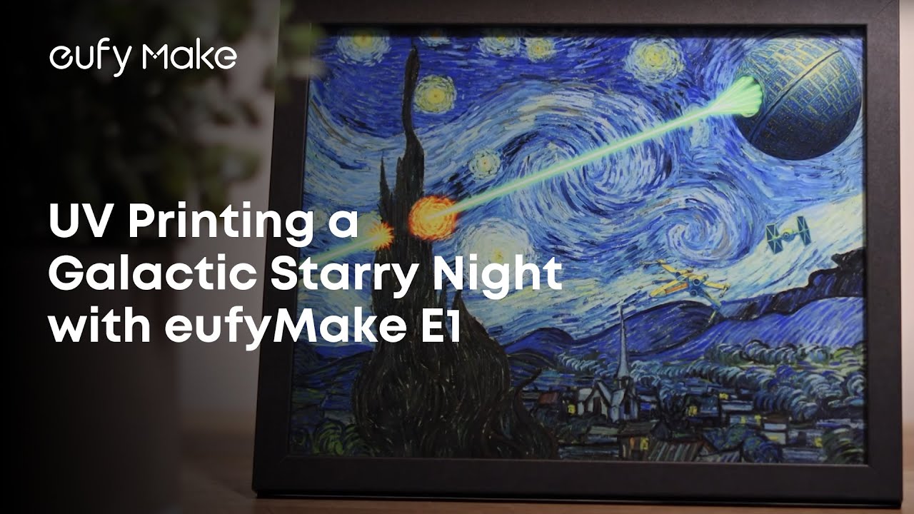 🌌 What If Van Gogh met Star Wars? | UV Printing a Galactic Starry Night ...