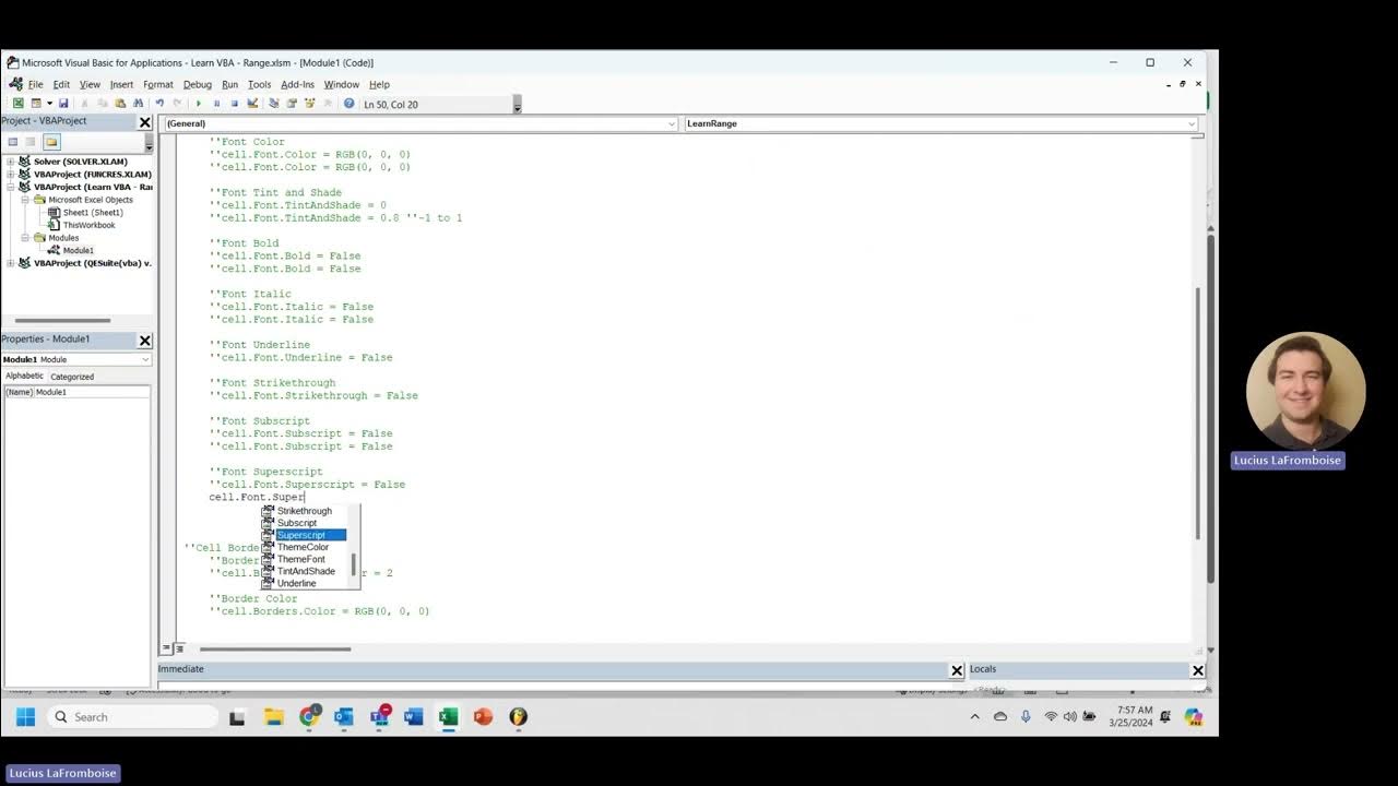 Set Subscript and Superscript - Excel VBA - YouTube