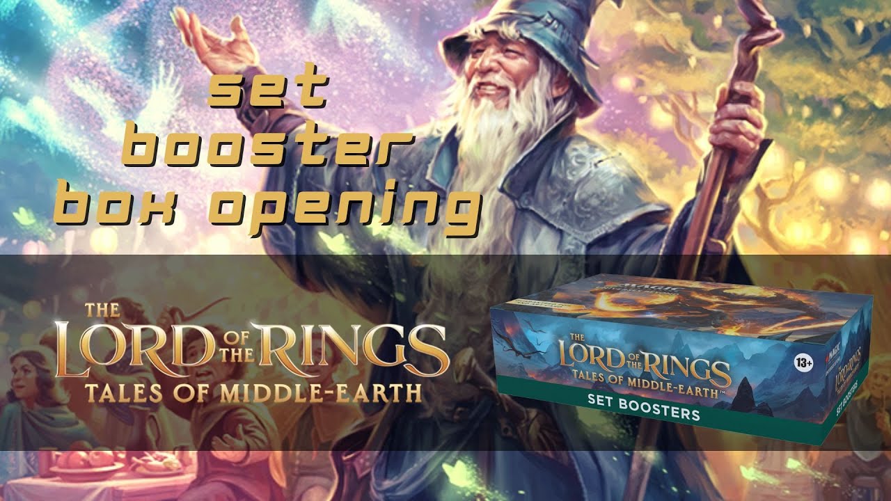 Magic the Gathering Lord of the Rings Set Booster Box Opening - YouTube