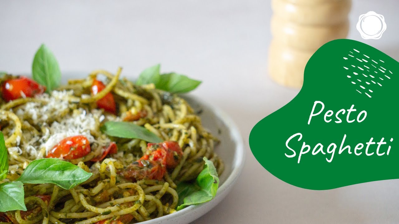 Quick and Fancy Pesto Spaghetti Recipe | Family Dinner Favourite - YouTube