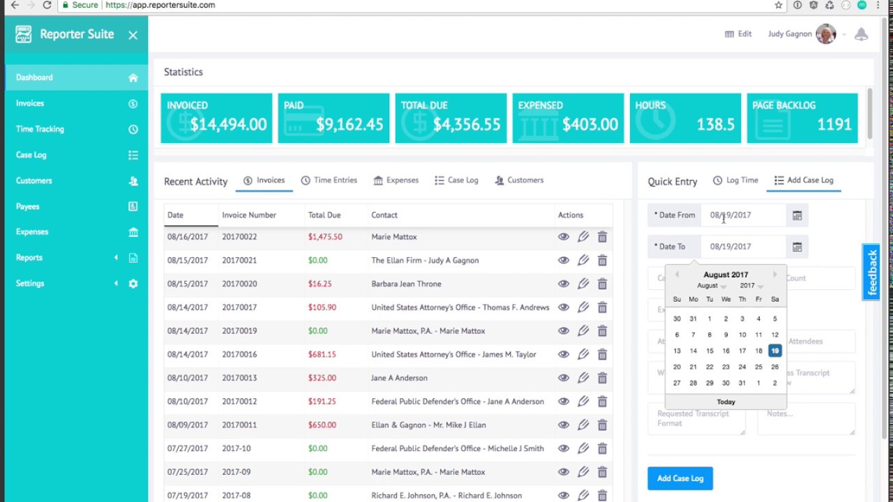Reporter Suite - Case Logs - YouTube