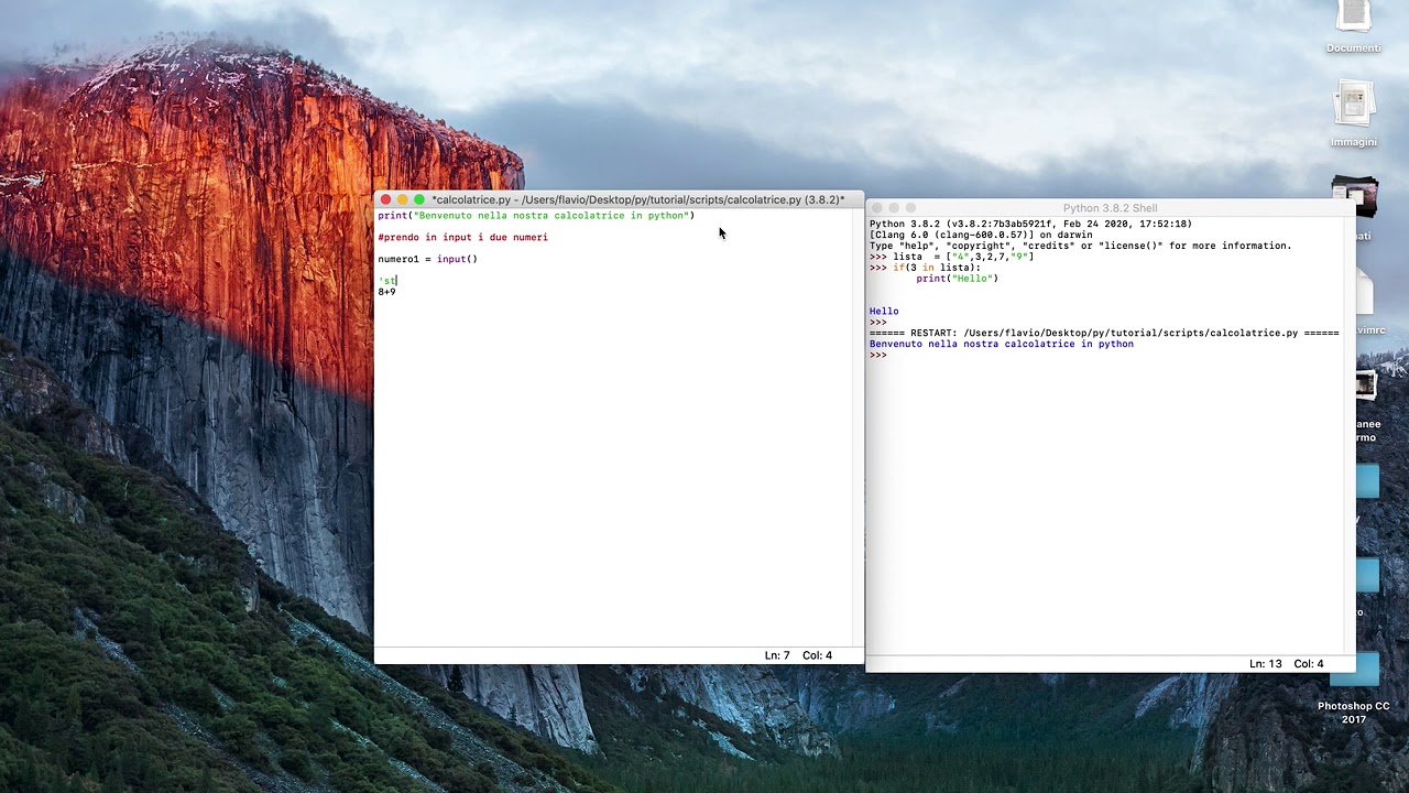 PYTHON - LE BASI#4 - LA CALCOLATRICE! - YouTube