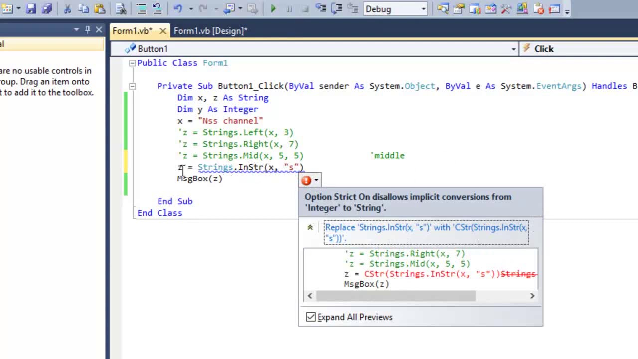 Visual basic | VB Bài 8 (P3): Các hàm xử lý chuỗi ký tự, hàm strings ...