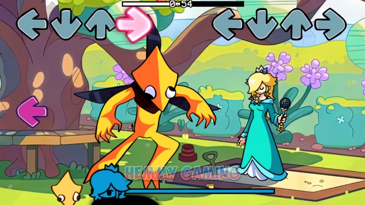 FNF New Rainbow Friends 2D vs Mario ALL PHASES Sings Bluey Can Can ...