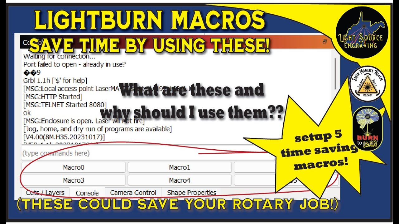 Using These May Save Your Engraving one Day! - LightBurn Tutorial - YouTube